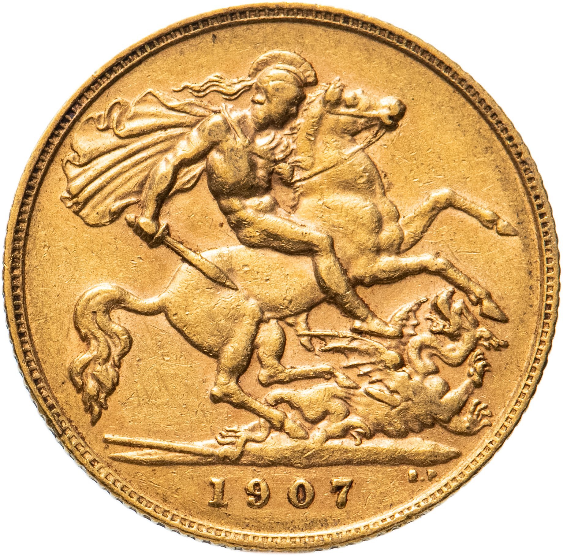 [Лот для участия в розыгрыше] Великобритания 1/2 соверена (sovereign ...