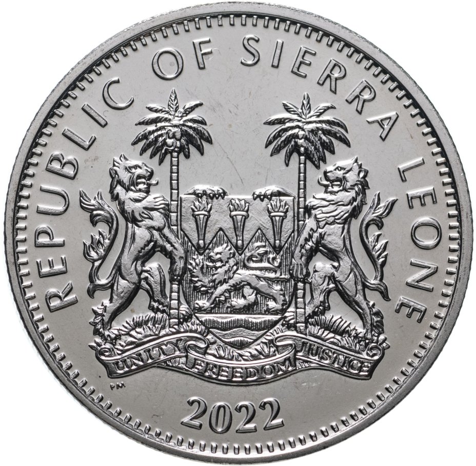 Монета Сьерра-Леоне 1 доллар 2022 "Диана - Народная принцесса (Уильям и ...