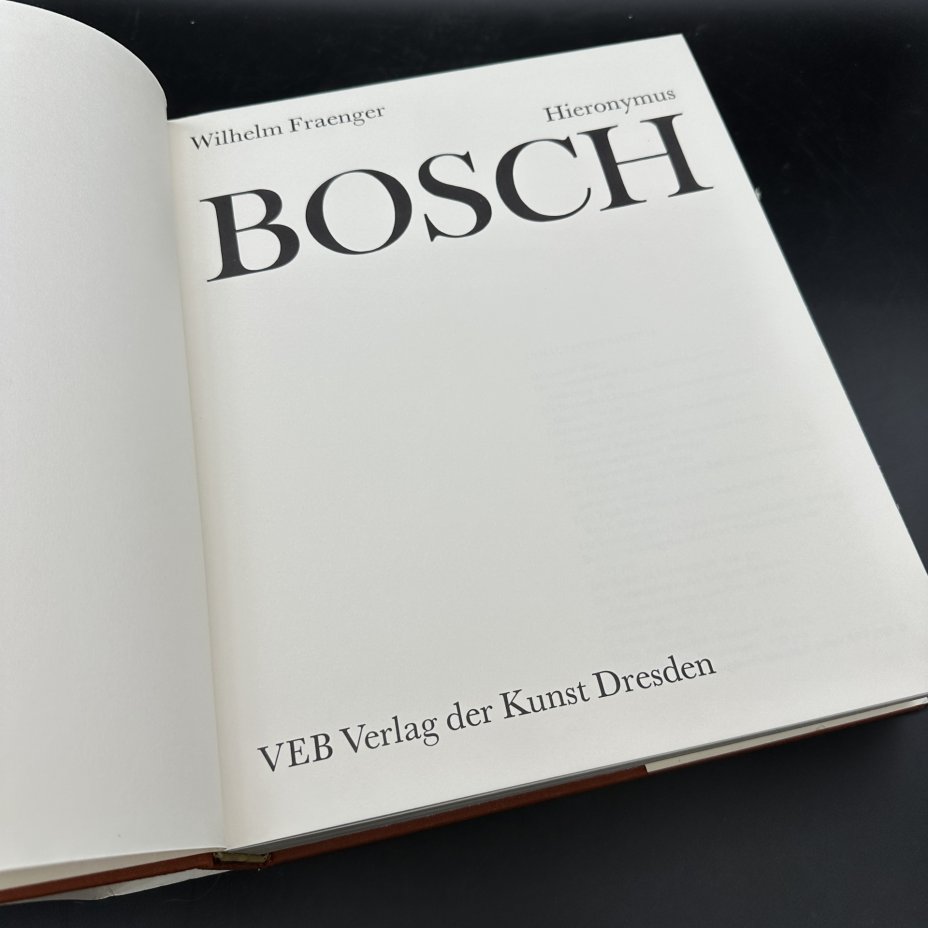 Альбом "Bosch" Wilhelm Fraenger (на немецком), бумага, печать, ГДР ...