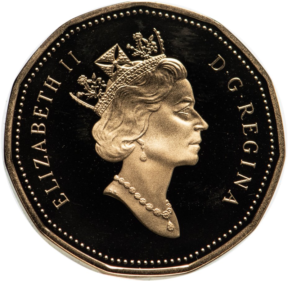 Монета Канада 1 доллар (dollar) 1996 стоимостью 610 руб.