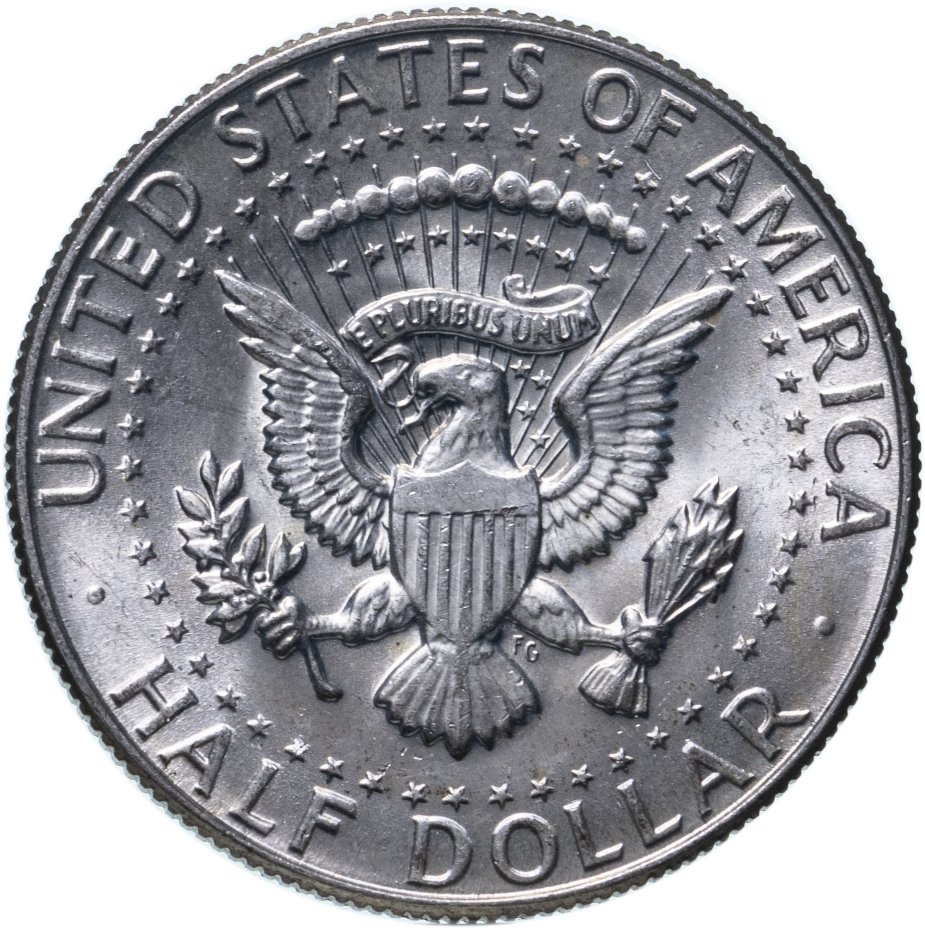 США 50 центов (1/2 доллара, half dollar) 1968 Kennedy Half Dollar ...