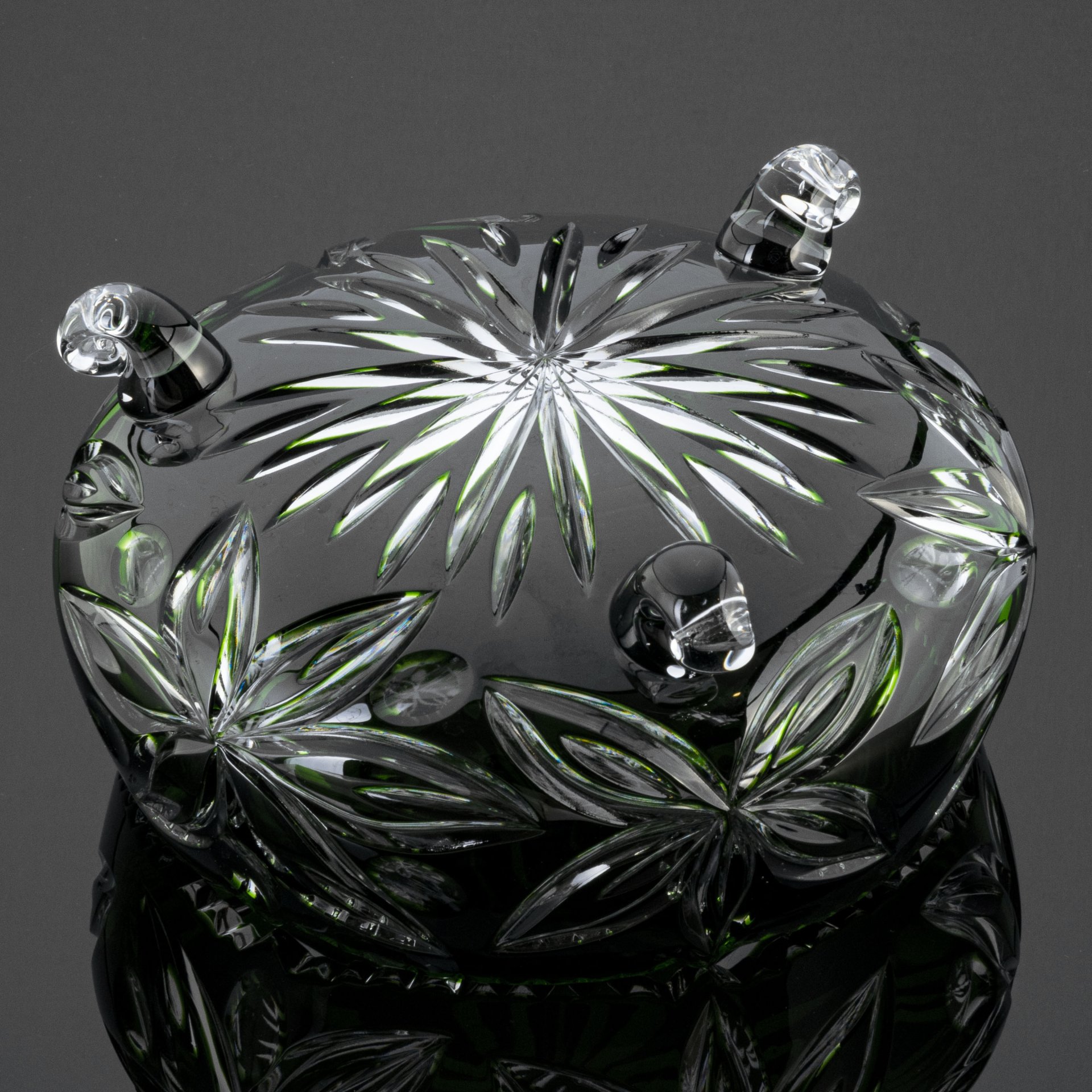 Ваза (фруктовница) на ножках, хрусталь, алмазная грань, Борисовский хрустальный завод им. Ф.Э ...