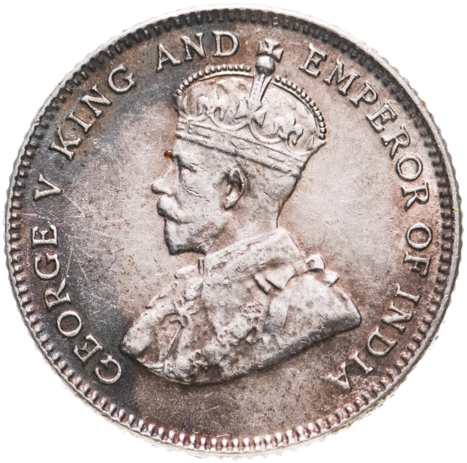 Монета стрейтс Сетлментс 10 центов (cents) 1927 стоимостью 980 руб.