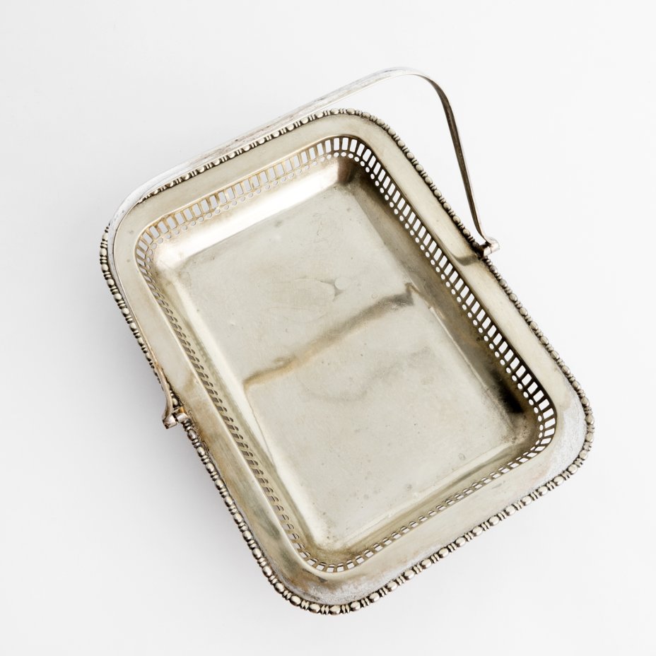 Ваза конфетница на ножках, металл, Raeno Silver Plate Co. Ltd ...