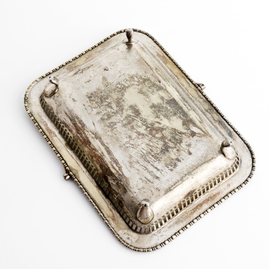 Ваза конфетница на ножках, металл, Raeno Silver Plate Co. Ltd ...