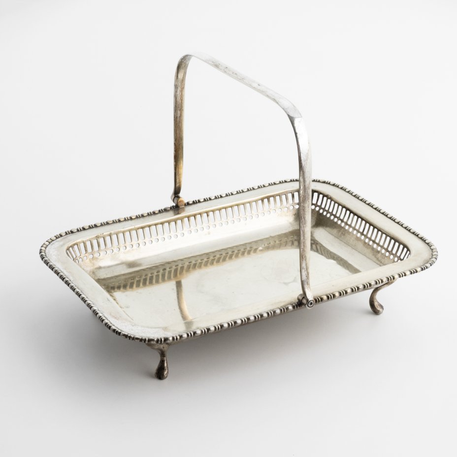 Ваза конфетница на ножках, металл, Raeno Silver Plate Co. Ltd ...